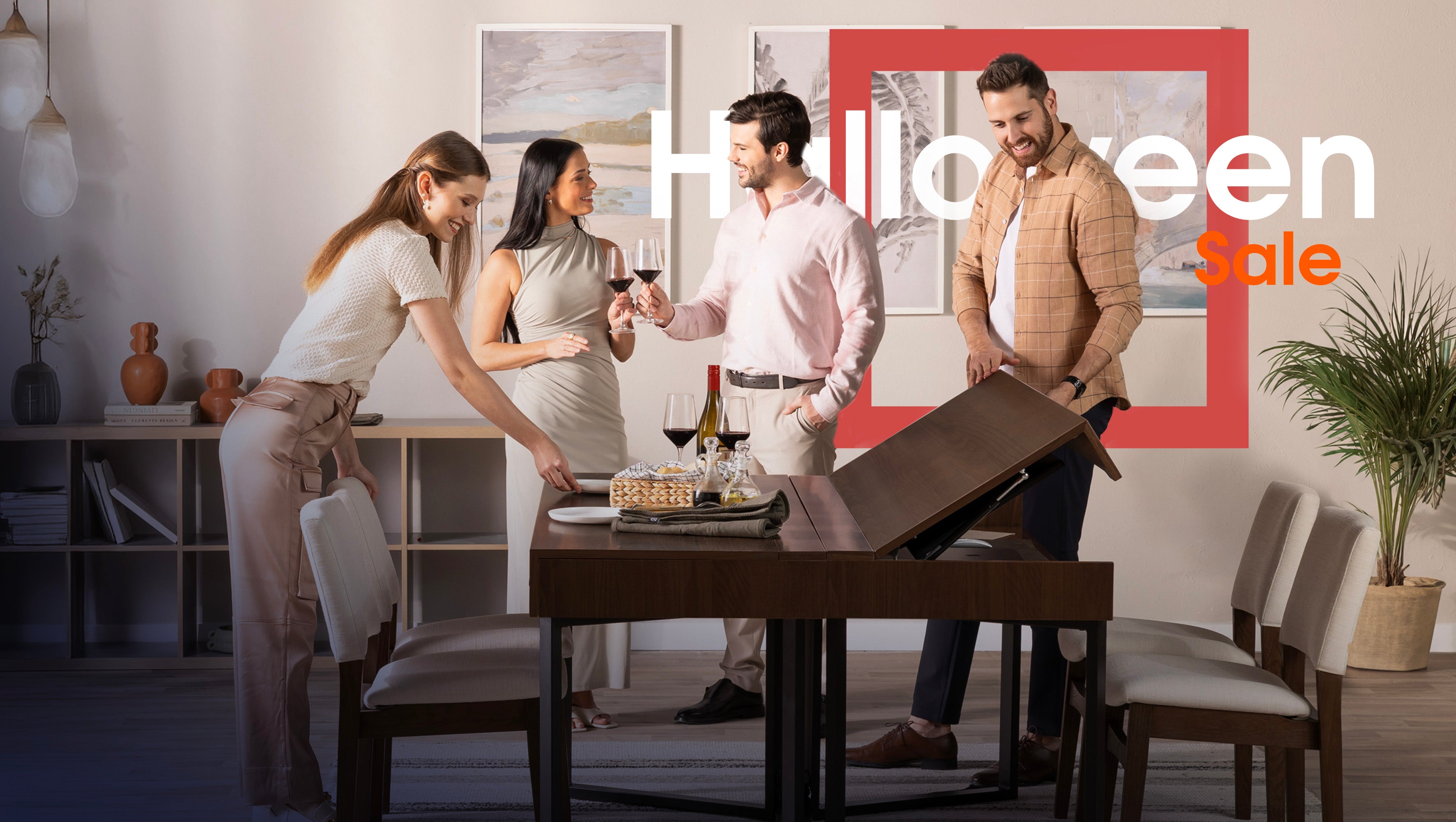 Dining Table To Desk - Modern Home Office Desk | Transformer Table