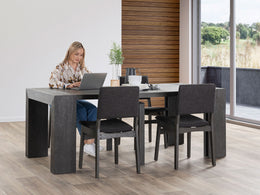 Extendable Dining Table Set with 4 Chairs| Transformer Table