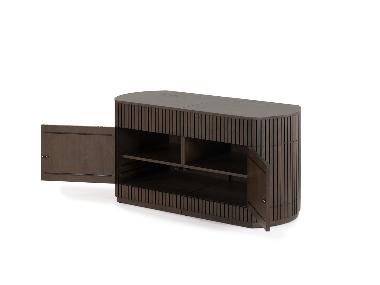 Curved Sideboard with Storage | Transformer Table