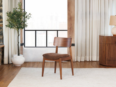 Rounded, Wooden, Ergonomic Dining Chairs | Transformer Table