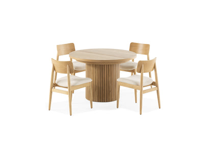 Round Extendable Table with Chairs | Transformer Table