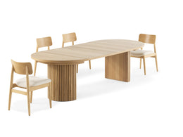 Round Extendable Table with Chairs | Transformer Table