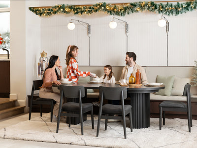 Round Table with Chairs and Bench | Transformer Table