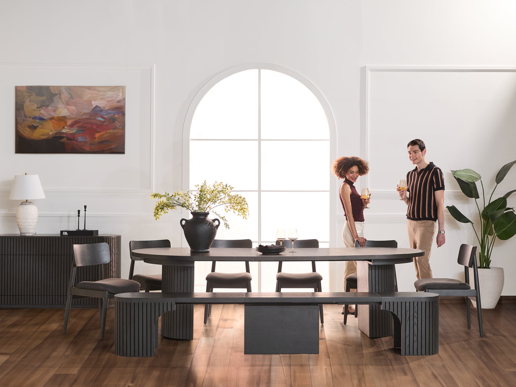 Round Table with Chairs and Bench | Transformer Table