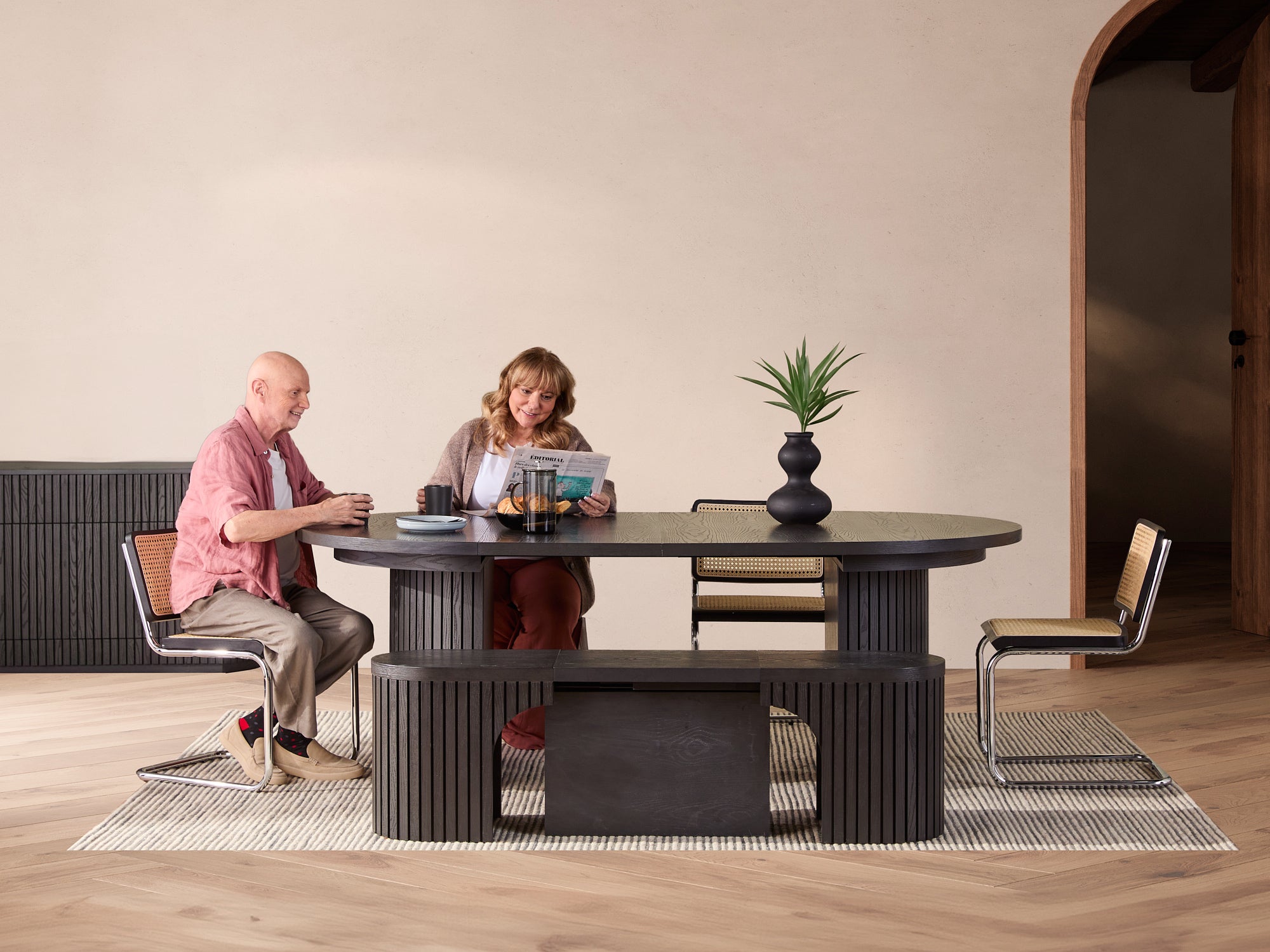 Round to Oval Dining Table | Transformer Table