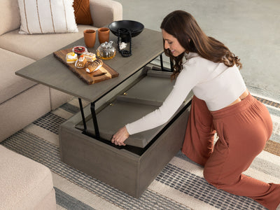 Lift-top Coffee Table with Storage | Transformer Table