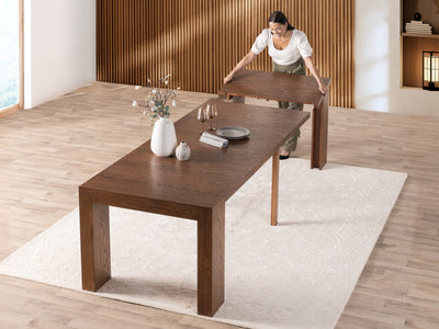 Extendable Solid Wood Dining Room Table | Transformer Table