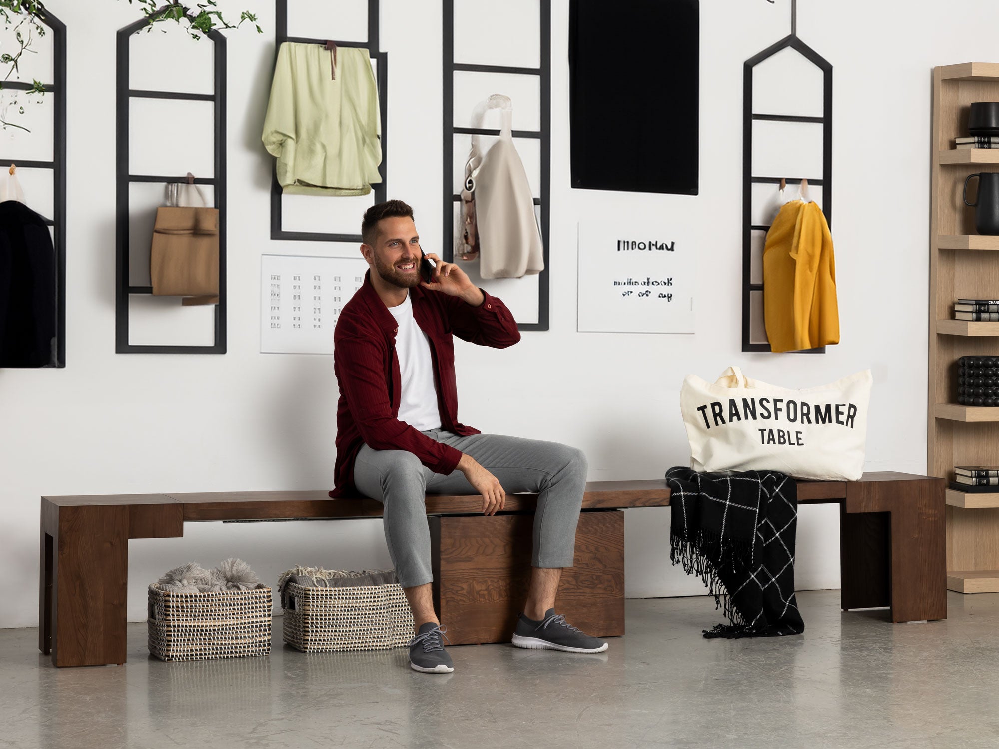 Extendable Dining Bench | Transformer Table