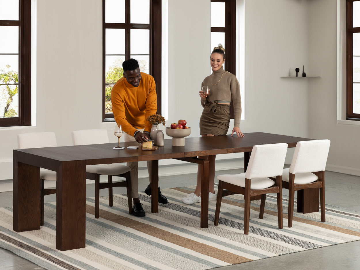 Solid Wood Extendable Dining Table | Transformer Table