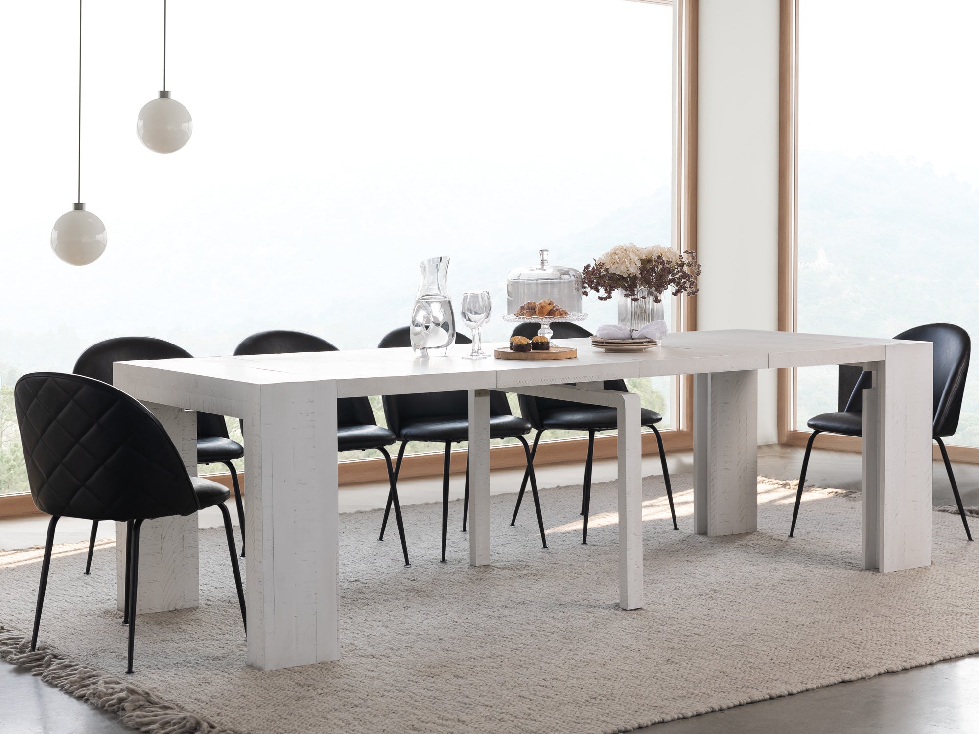 Solid Wood Extendable Dining Table | Transformer Table