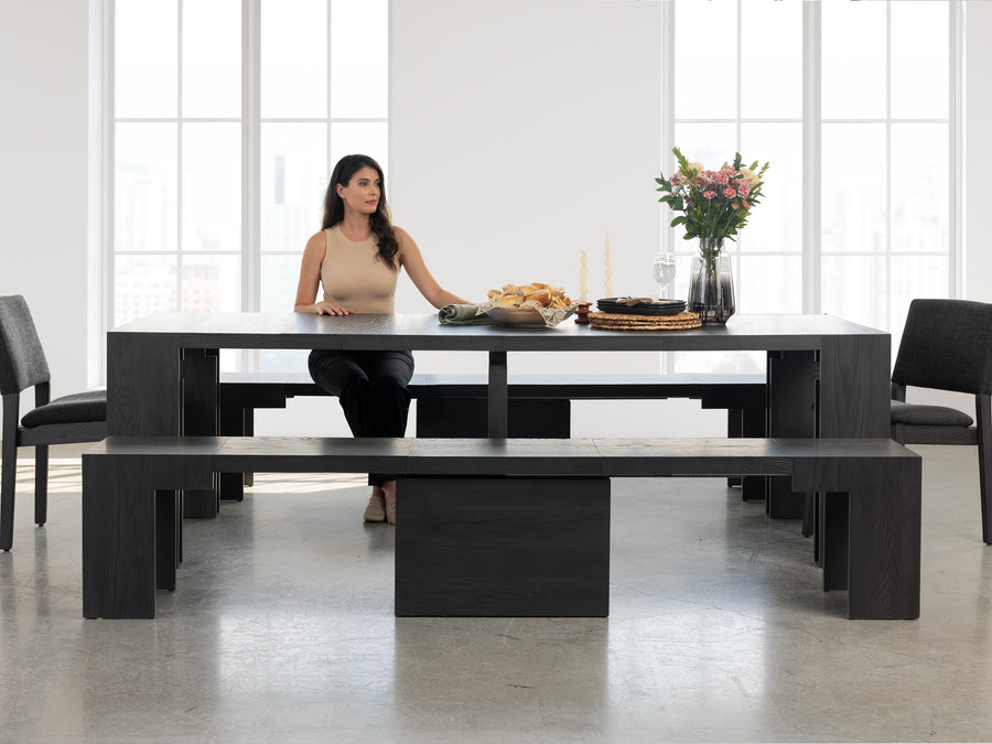 Solid Wood Extendable Dining Table | Transformer Table