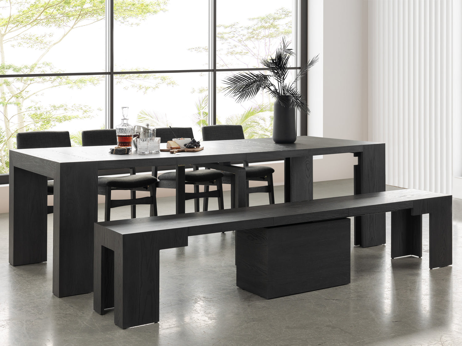 Solid Wood Extendable Dining Table | Transformer Table