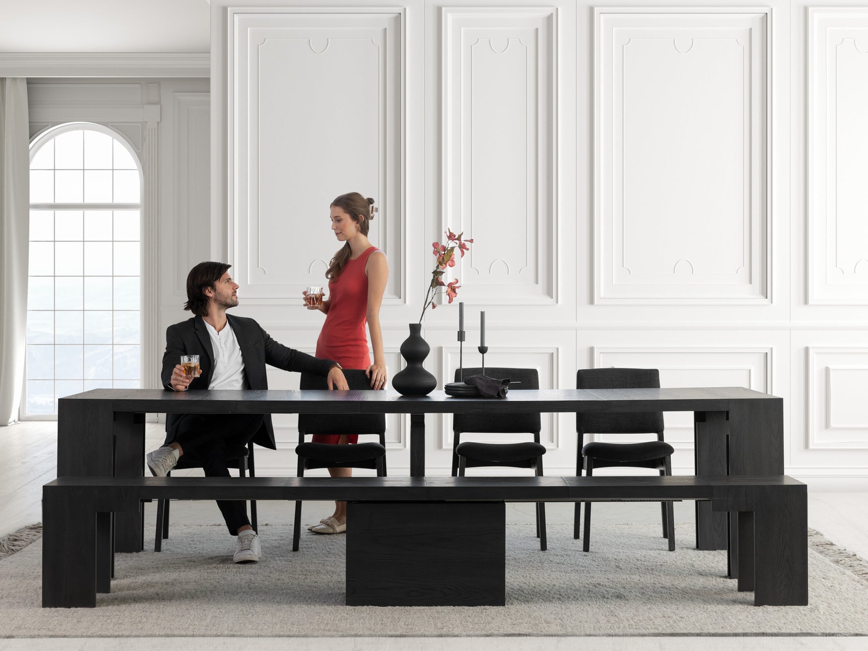 Solid Wood Extendable Dining Table | Transformer Table
