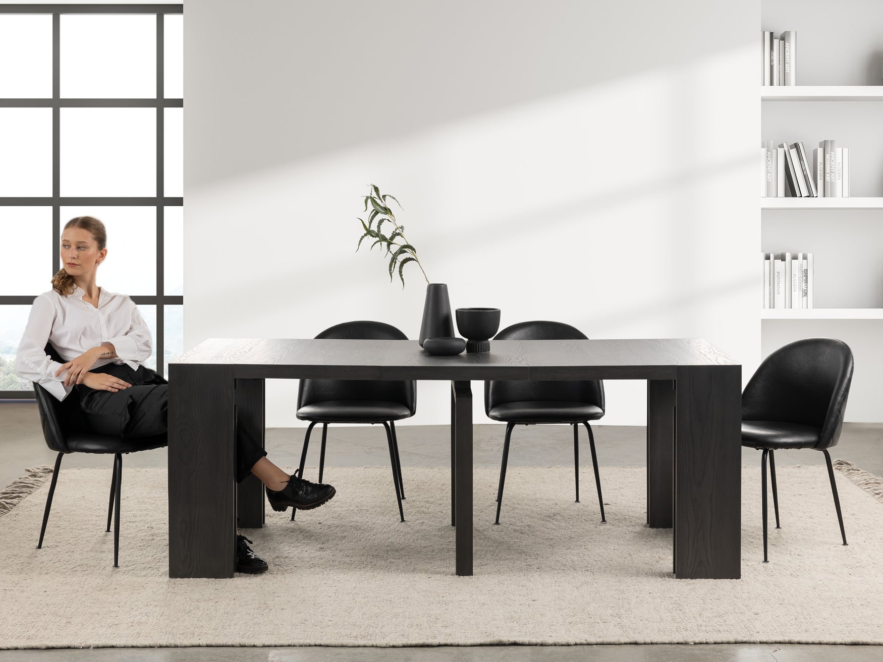 Solid Wood Extendable Dining Table | Transformer Table