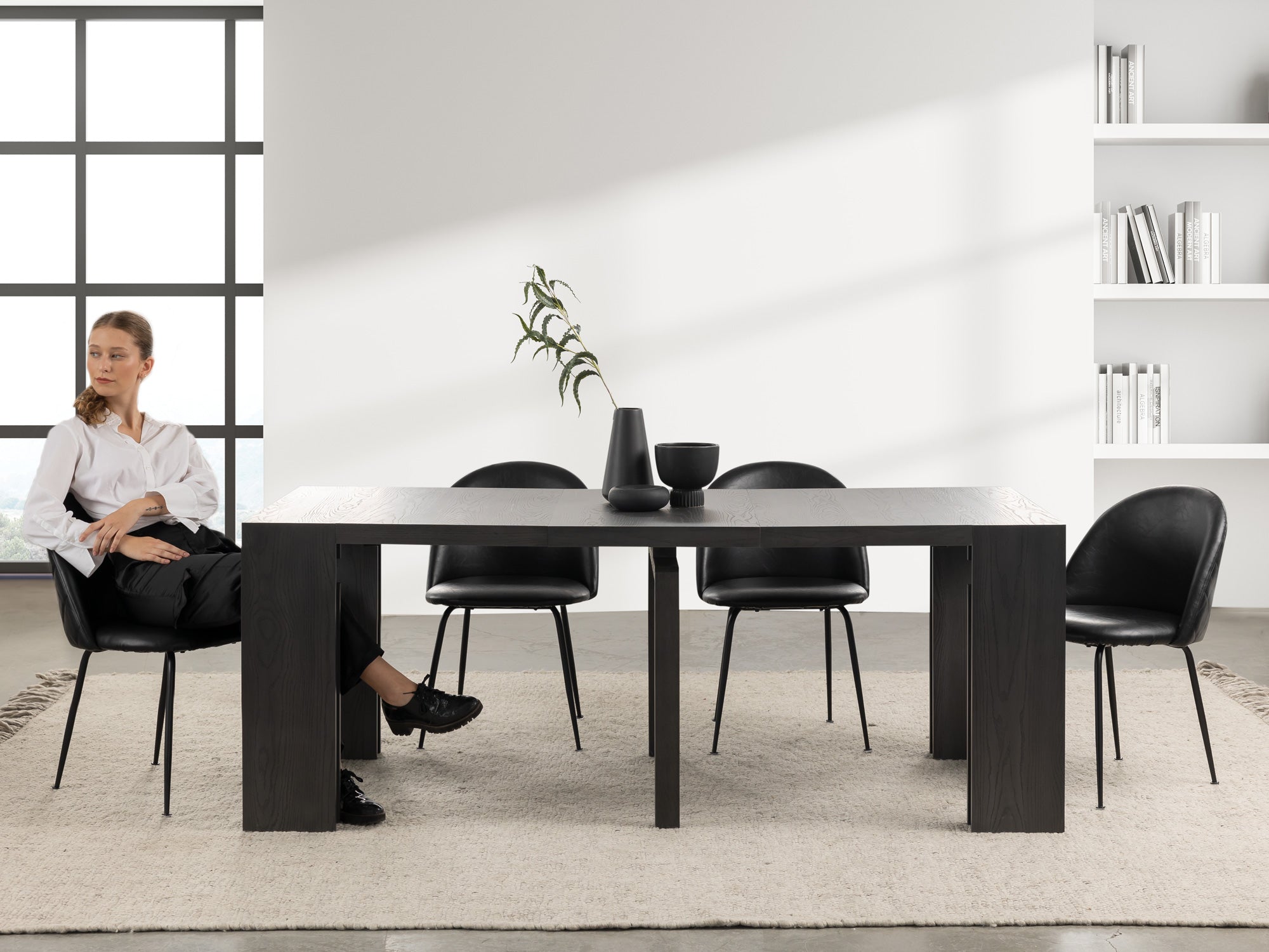 Solid Wood Extendable Dining Table | Transformer Table