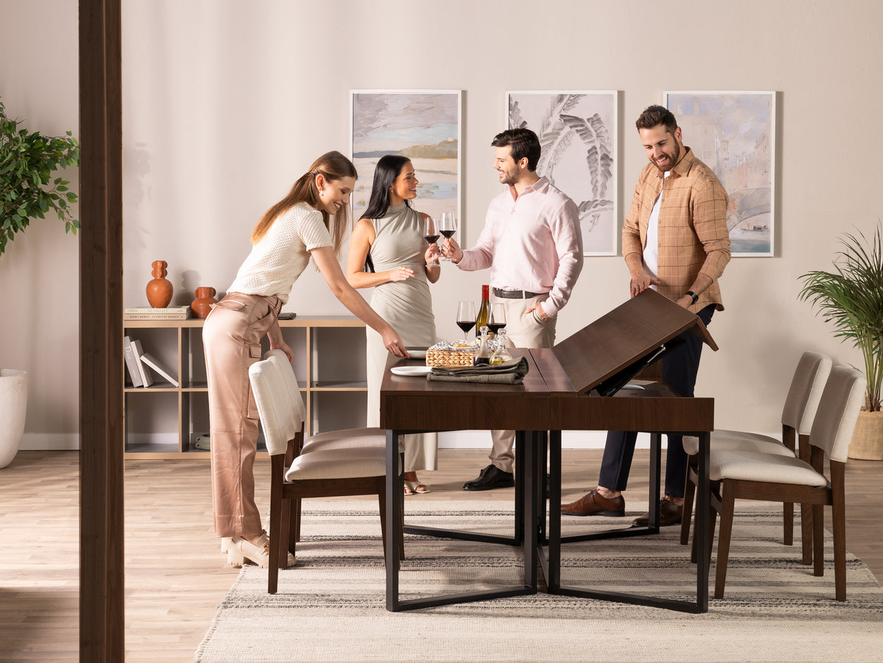 Double Desks to Dining Table | Transformer Table