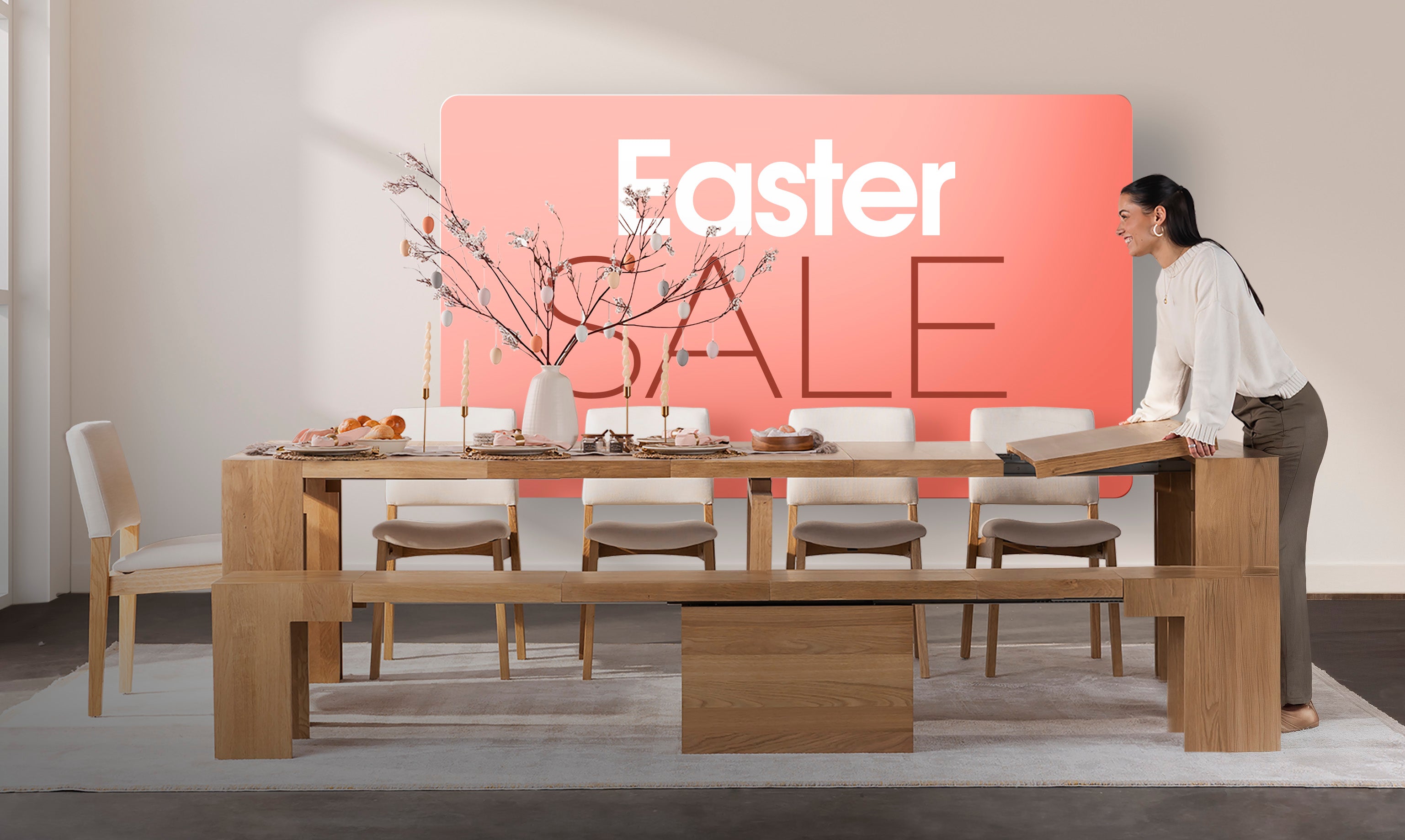 Extendable Dining Table - Dining Room Set | Transformer Table