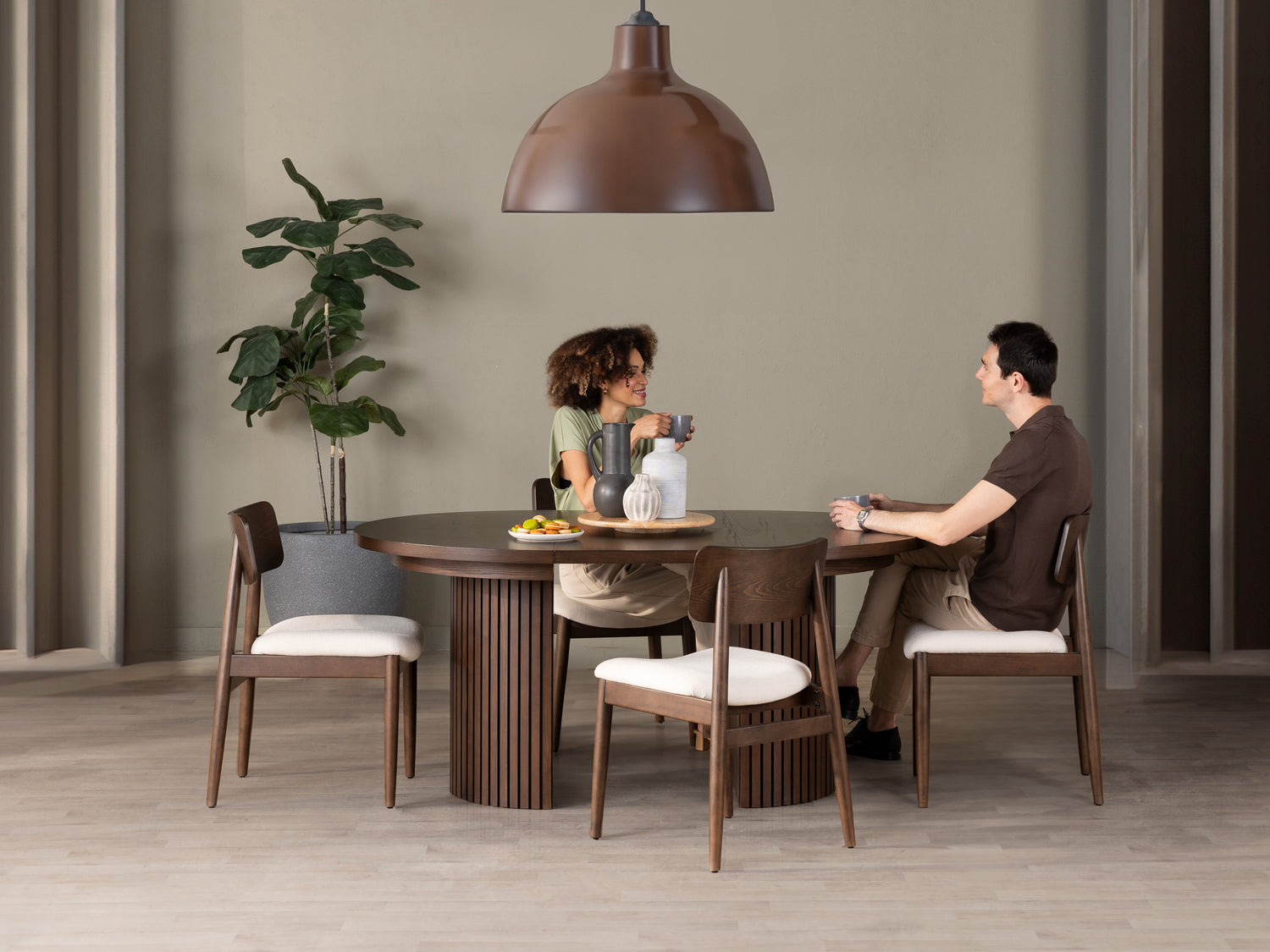 Round Extendable Table with Chairs | Transformer Table