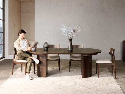 Round Extendable Table with Chairs | Transformer Table