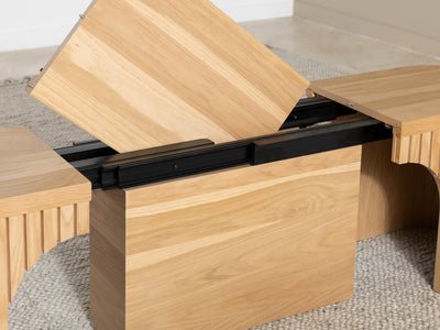 Round Table with Chairs and Bench | Transformer Table