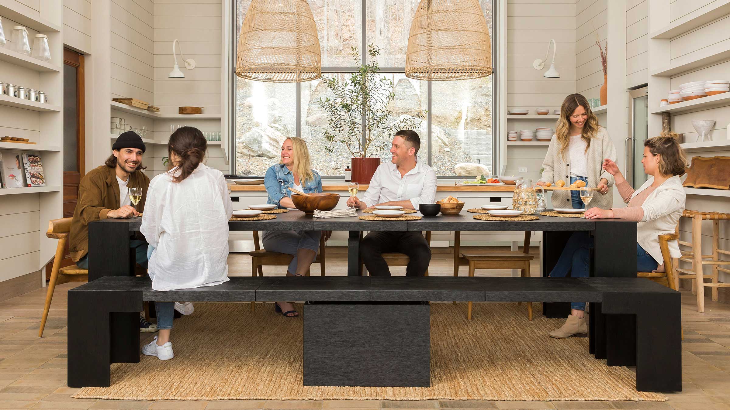 Solid Wood Extendable Dining Table | Transformer Table